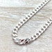 Silver Curb Chain 3mm / Small Curb Chain 080 / Men's Silver Chain ...
