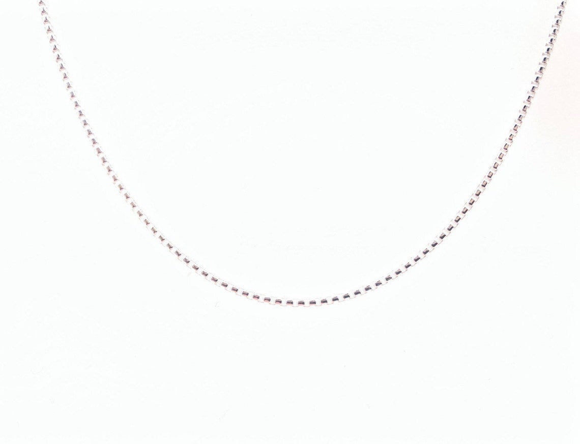 Silver Rounded Box Chain 1.5mm / Best Selling Box Chain / - Etsy