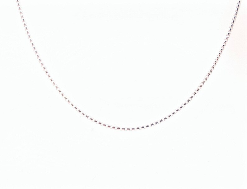 Silver Rounded Box Chain 1.5mm / Best Selling Box Chain / - Etsy