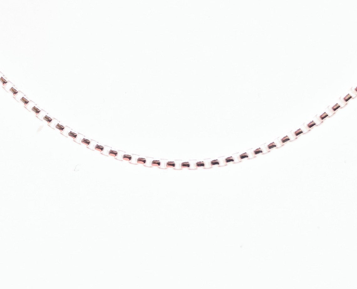 Silver Rounded Box Chain 1.5mm / Best Selling Box Chain / - Etsy