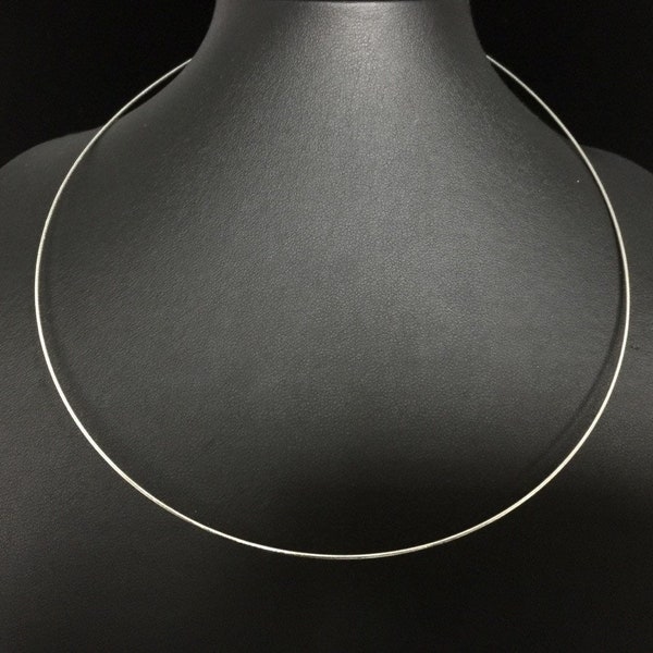 Silver Wire Necklace - Etsy