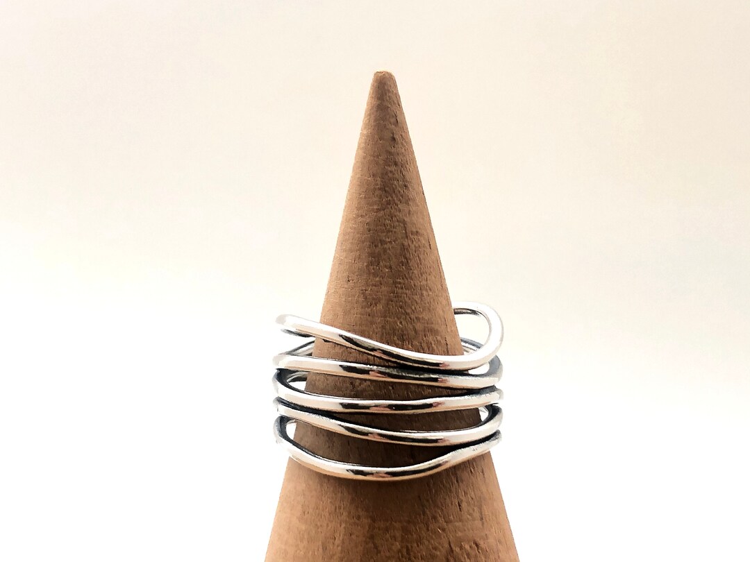 Multi-band Silver Ring // Women's Silver Ring // Sterling - Etsy