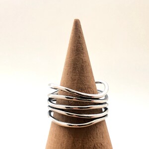 Multi-band Silver Ring // Women's Silver Ring // Sterling - Etsy