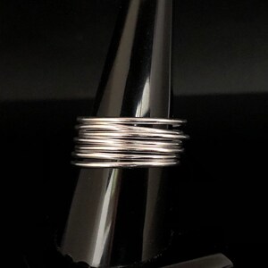 Seven Band Silver Ring // 7 Band Silver Ring // Multi-band Silver Ring ...