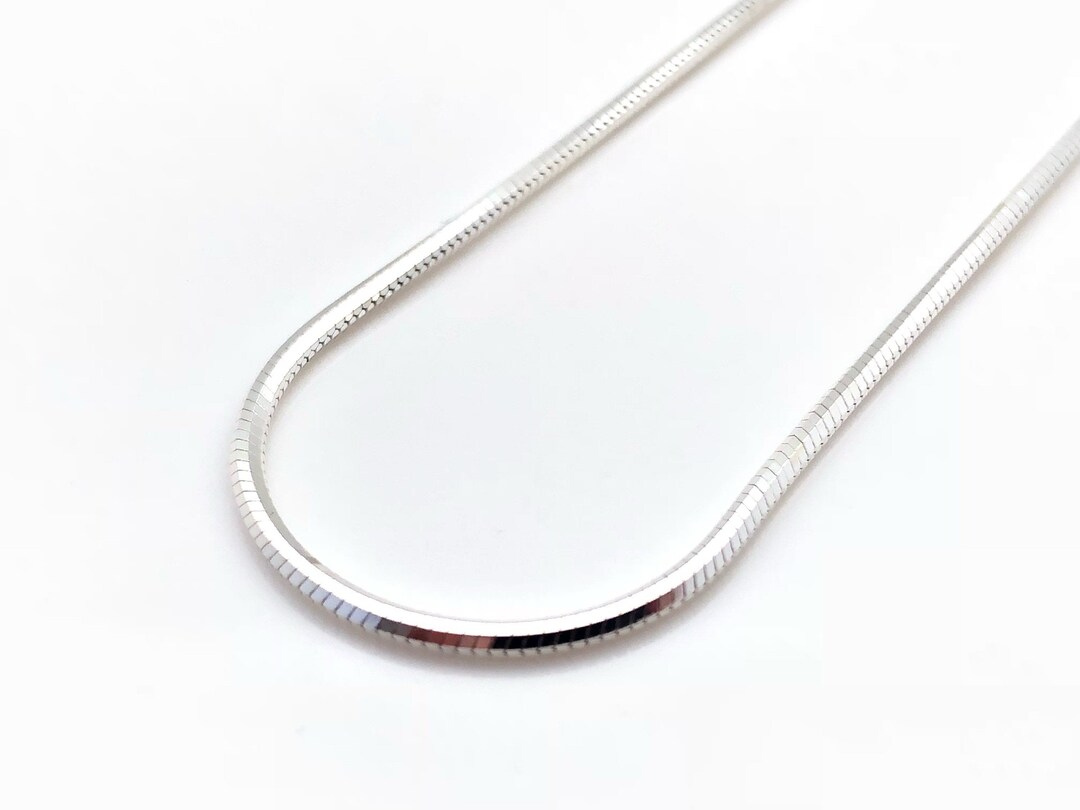 Diamond Cut 1.3mm Medium Snake Chain / Thick Snake Chain 035 / Diamond ...