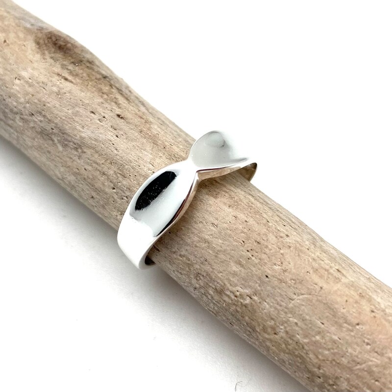 Shiny Silver Ring - Etsy