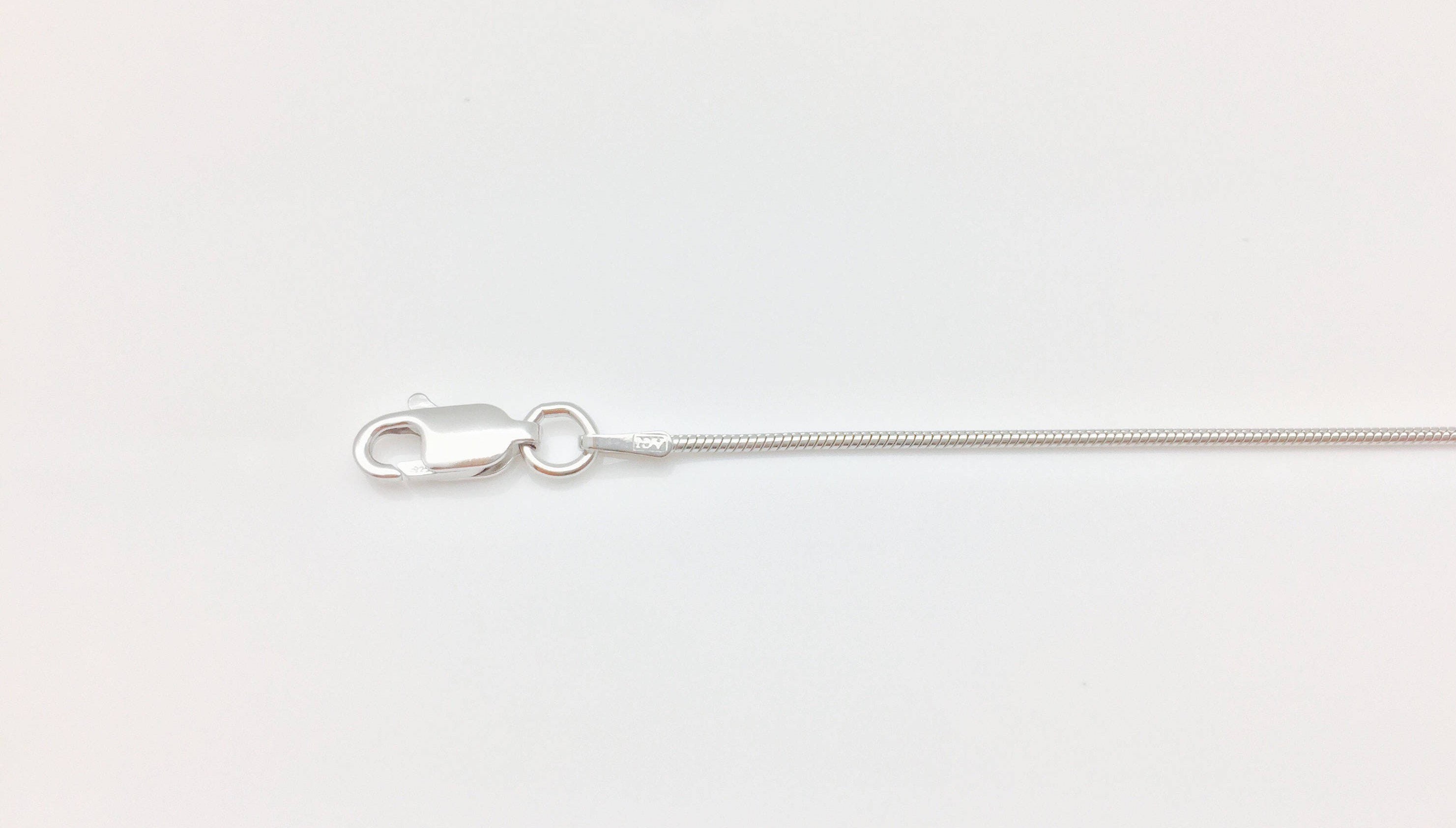 Diamond Cut Snake Chain / Snake Chain 1mm 025 / Thin Silver Chain ...