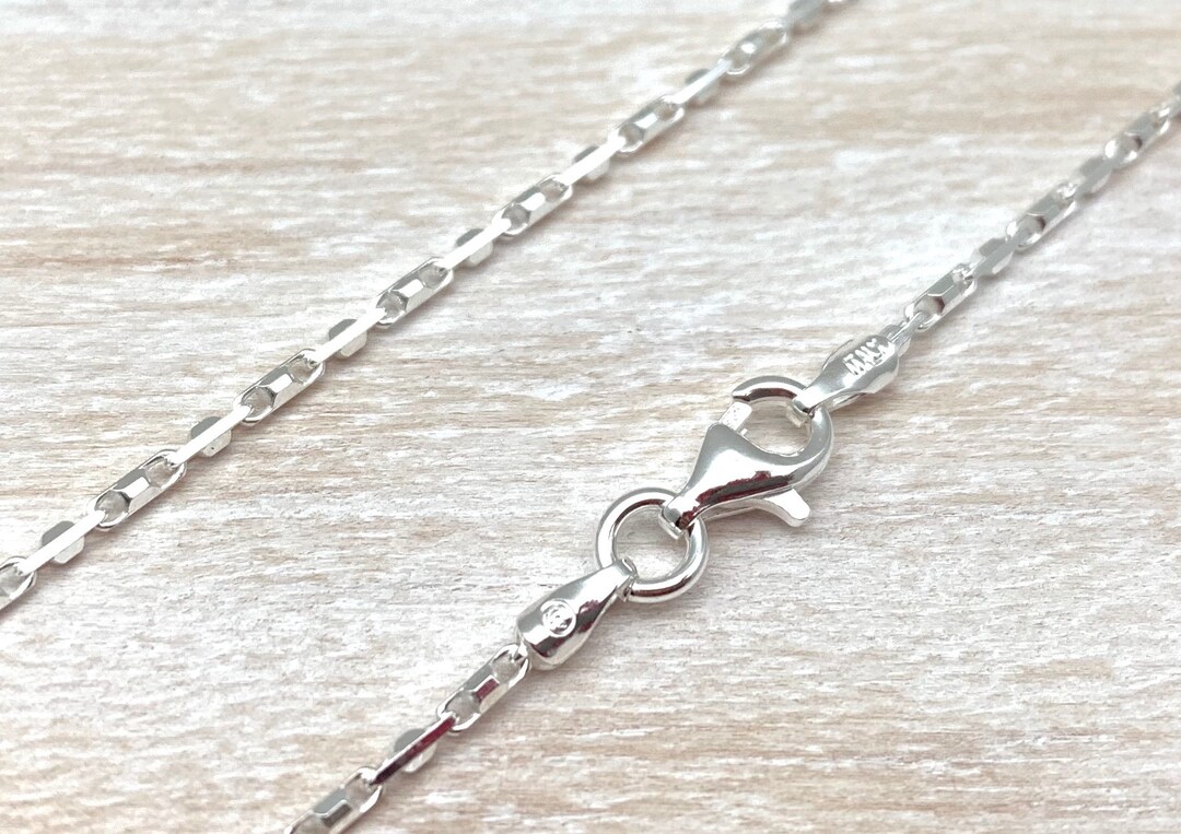 Silver Heshe Chain 1.6mm / Sterling Heshe Chain 06 / Designer Chain ...
