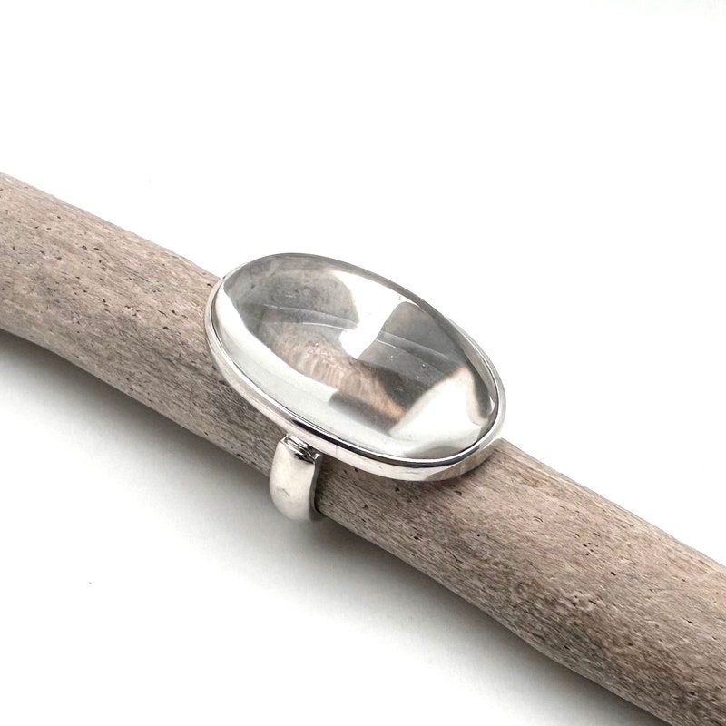 Clear Stone Ring - Etsy