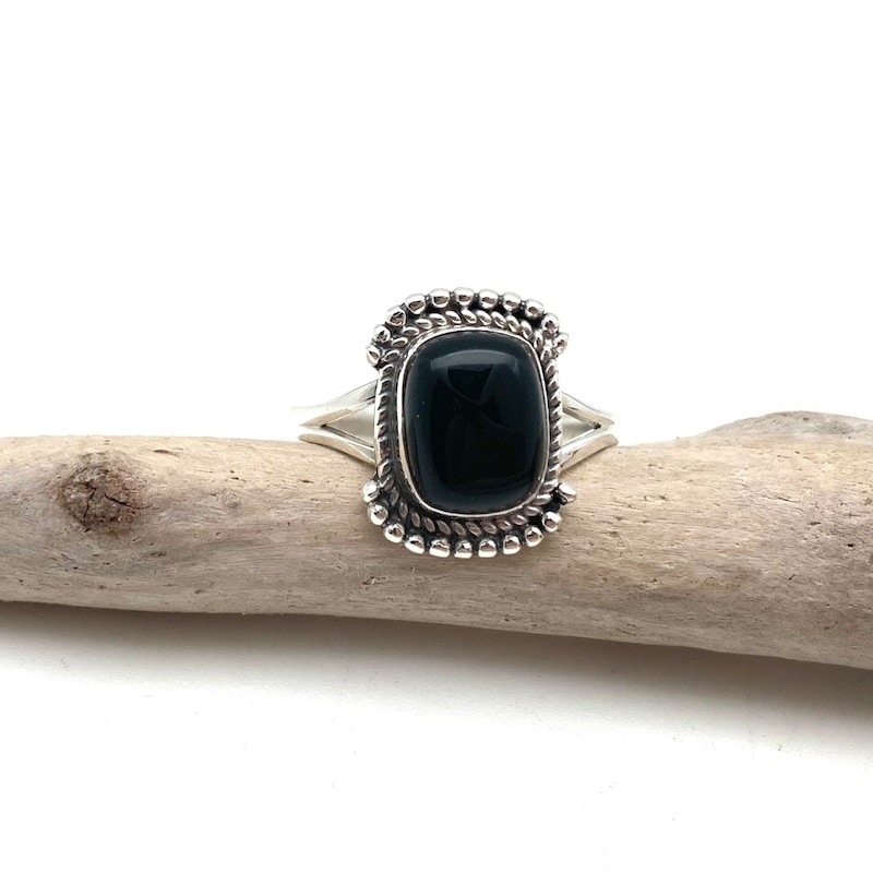 Black Onyx Ring - Etsy