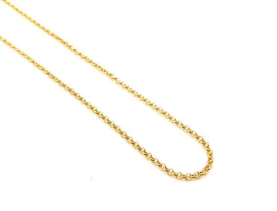 Gold Rolo Chain / 1.8mm Thin 020 Gold Rolo Chain 16 | Etsy