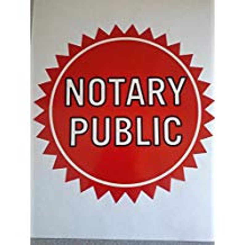Notary Window Decal. This Notary Window Decal is Easy to Use, Simply ...