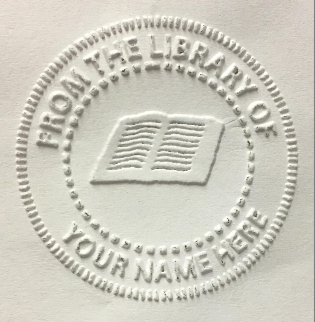 Library Seal - Library Embosser - This Library Seal Will Impress All ...