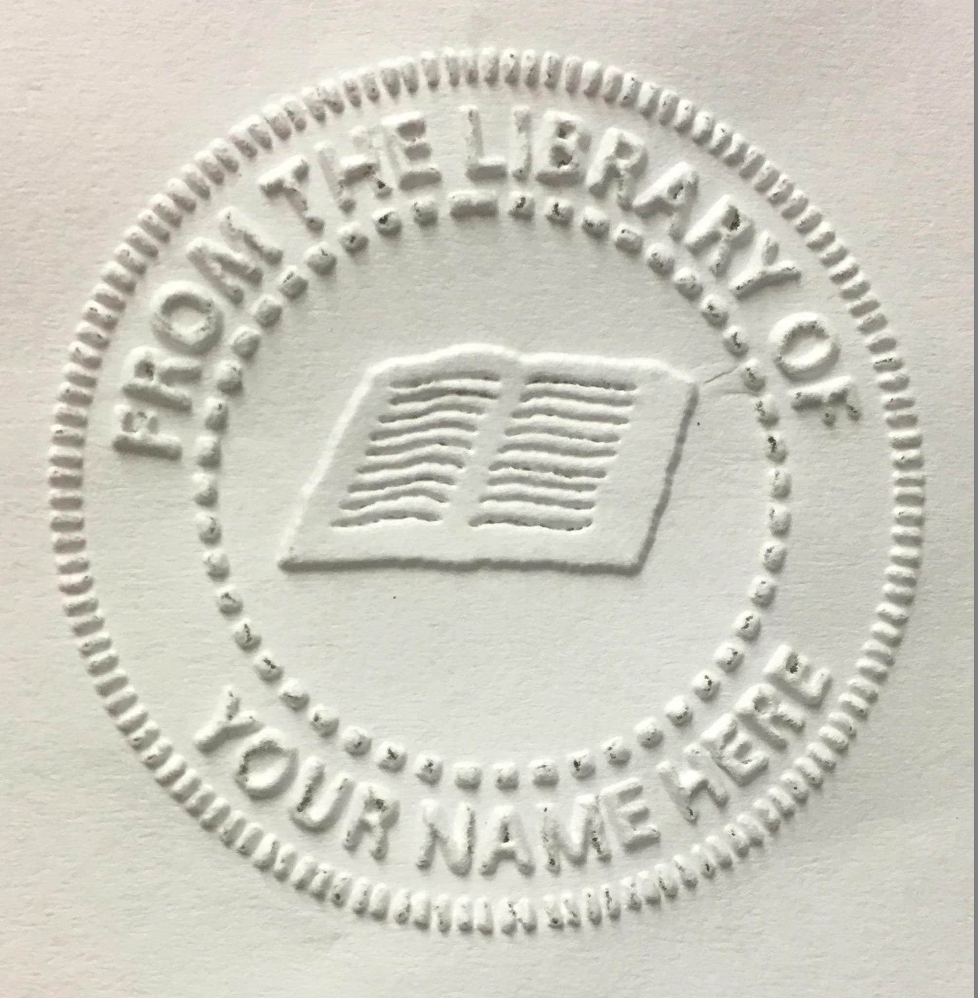 Library Seal Library Embosser This Library seal will impress all who ...