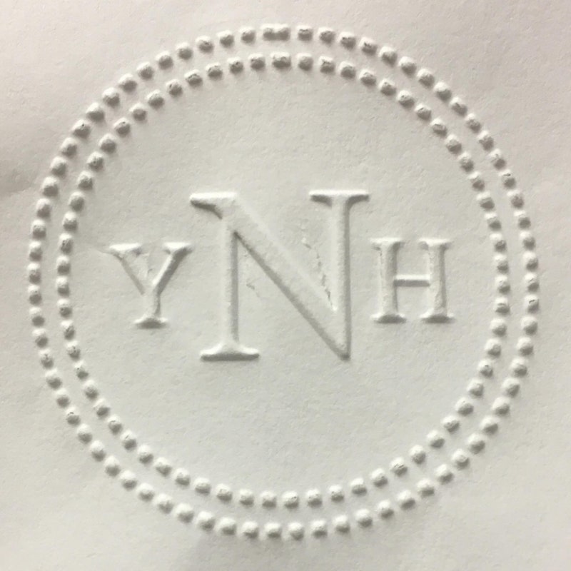 Embossed Monogram - Etsy