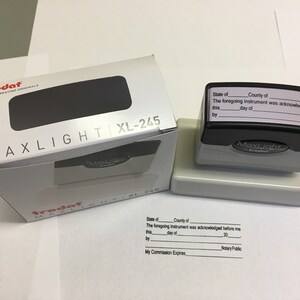 Notary Acknowledgement Stamp, This High-quality Notary Stamp ...