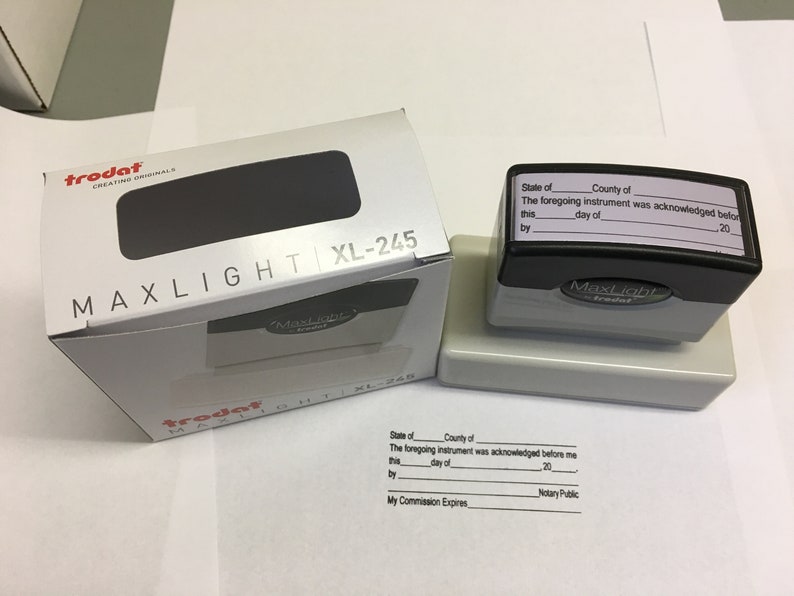 Notary Acknowledgement Stamp, This High-quality Notary Stamp ...