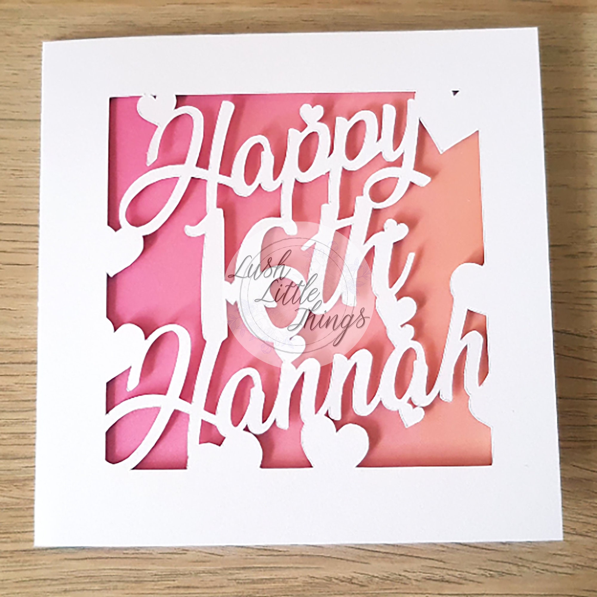 Happy Birthday Cut Out Card Birthday Card Cut out card | Etsy