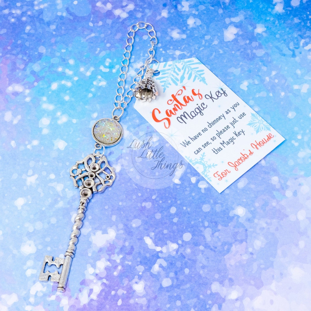 Santa's Magic Key Personalised Tree Decoration Christmas Eve Magic Key ...