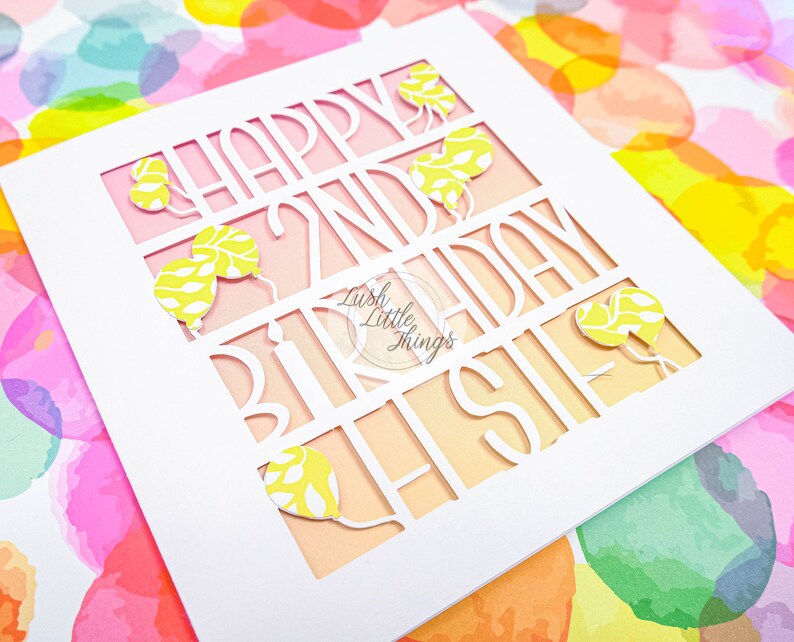 Happy Birthday Cut Out Card Birthday Card Cut Out Card | Etsy