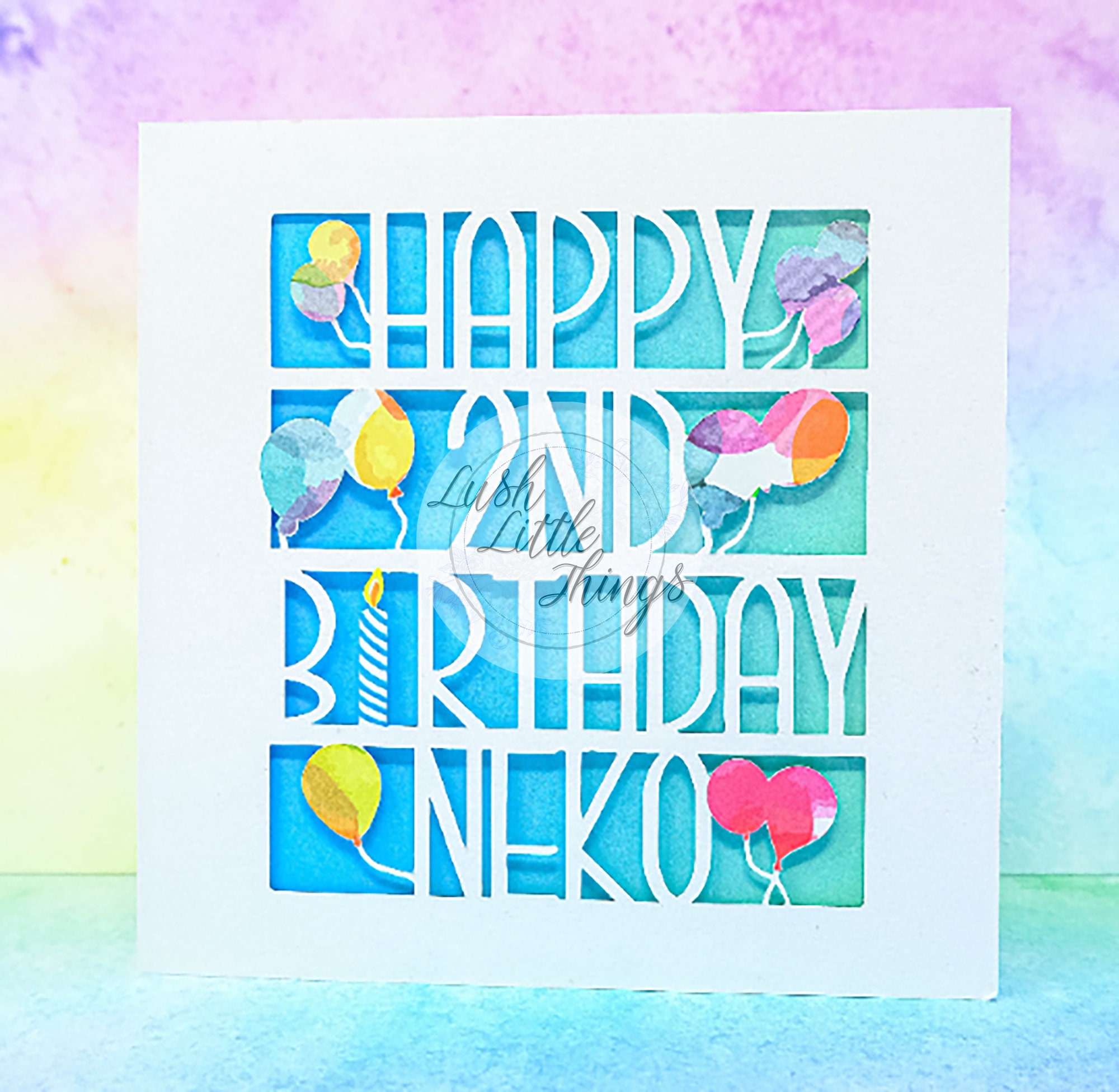 Happy Birthday Cut Out Card Birthday Card Cut Out Card - Etsy