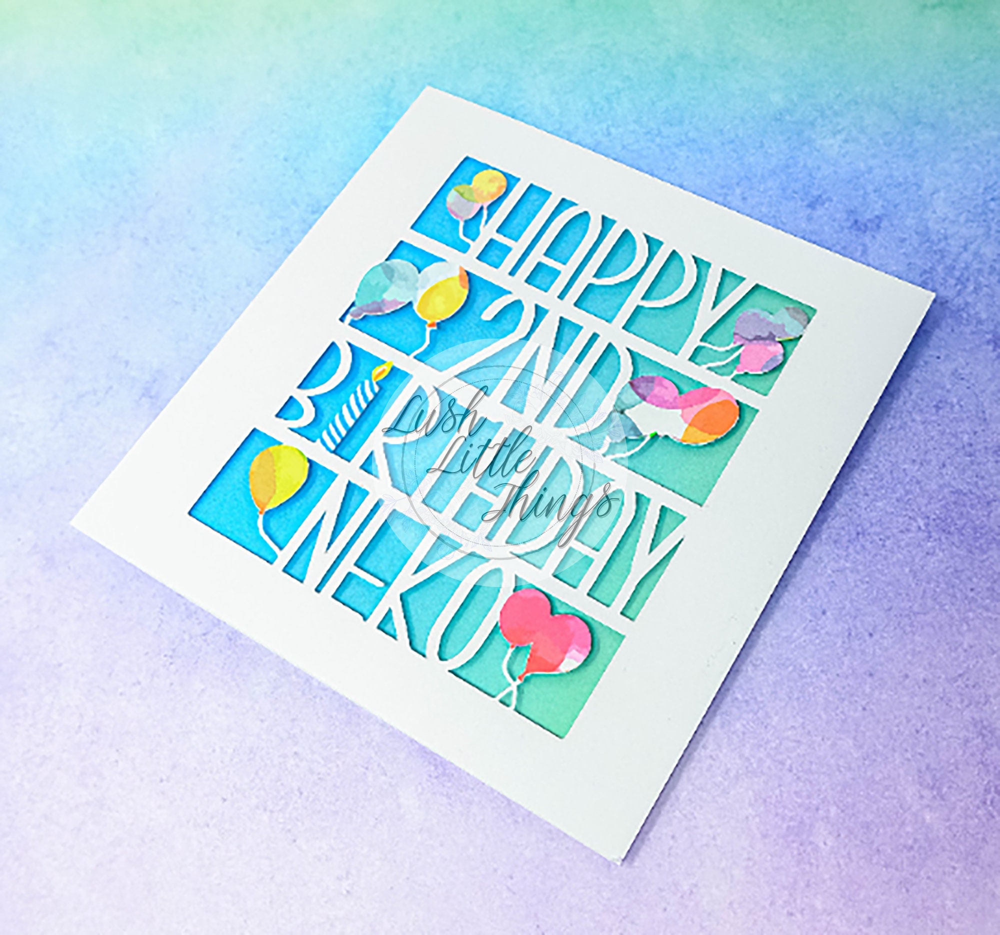 Happy Birthday Cut Out Card Birthday Card Cut out card | Etsy