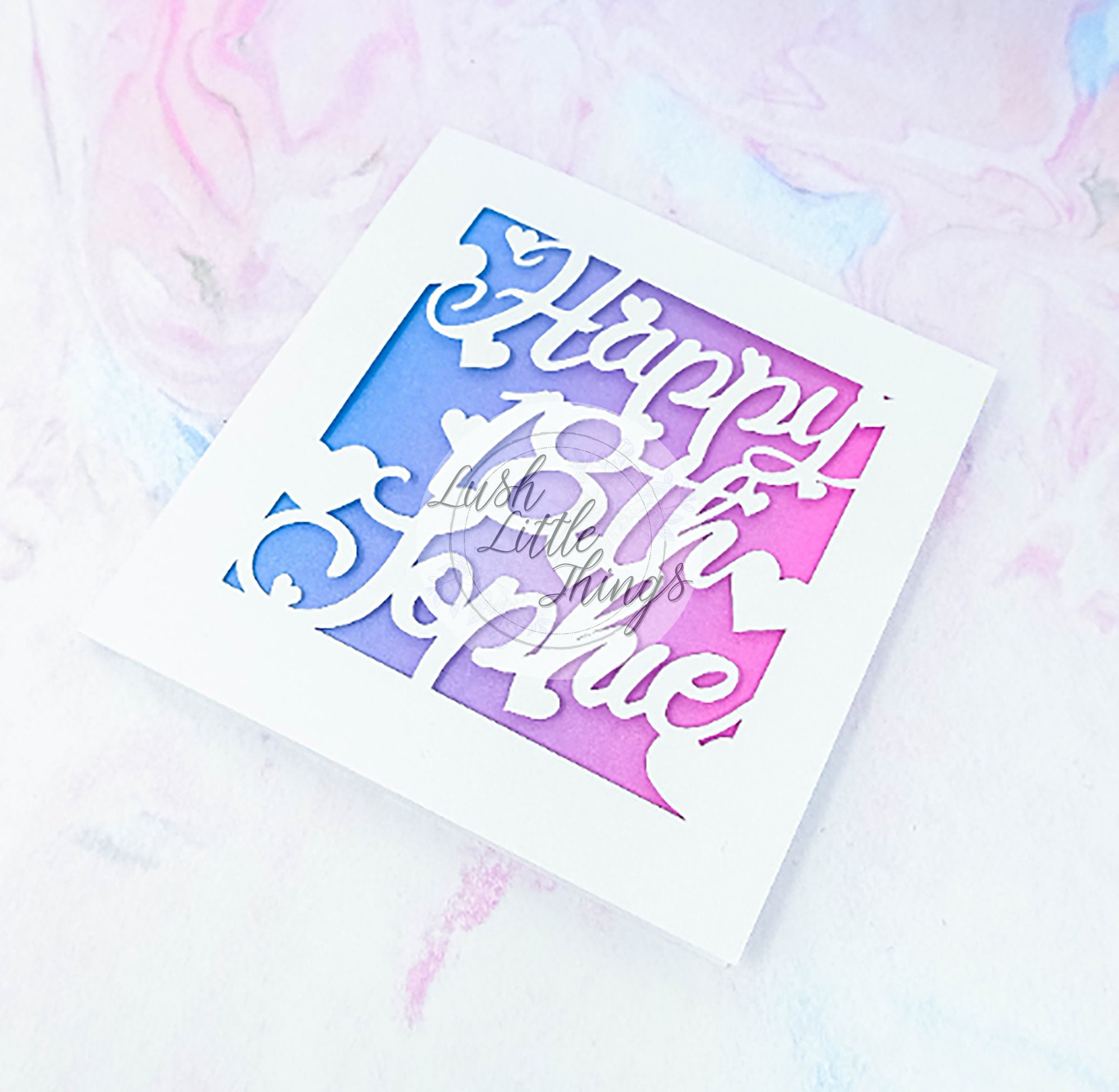 Happy Birthday Cut Out Card Birthday Card Cut Out Card - Etsy