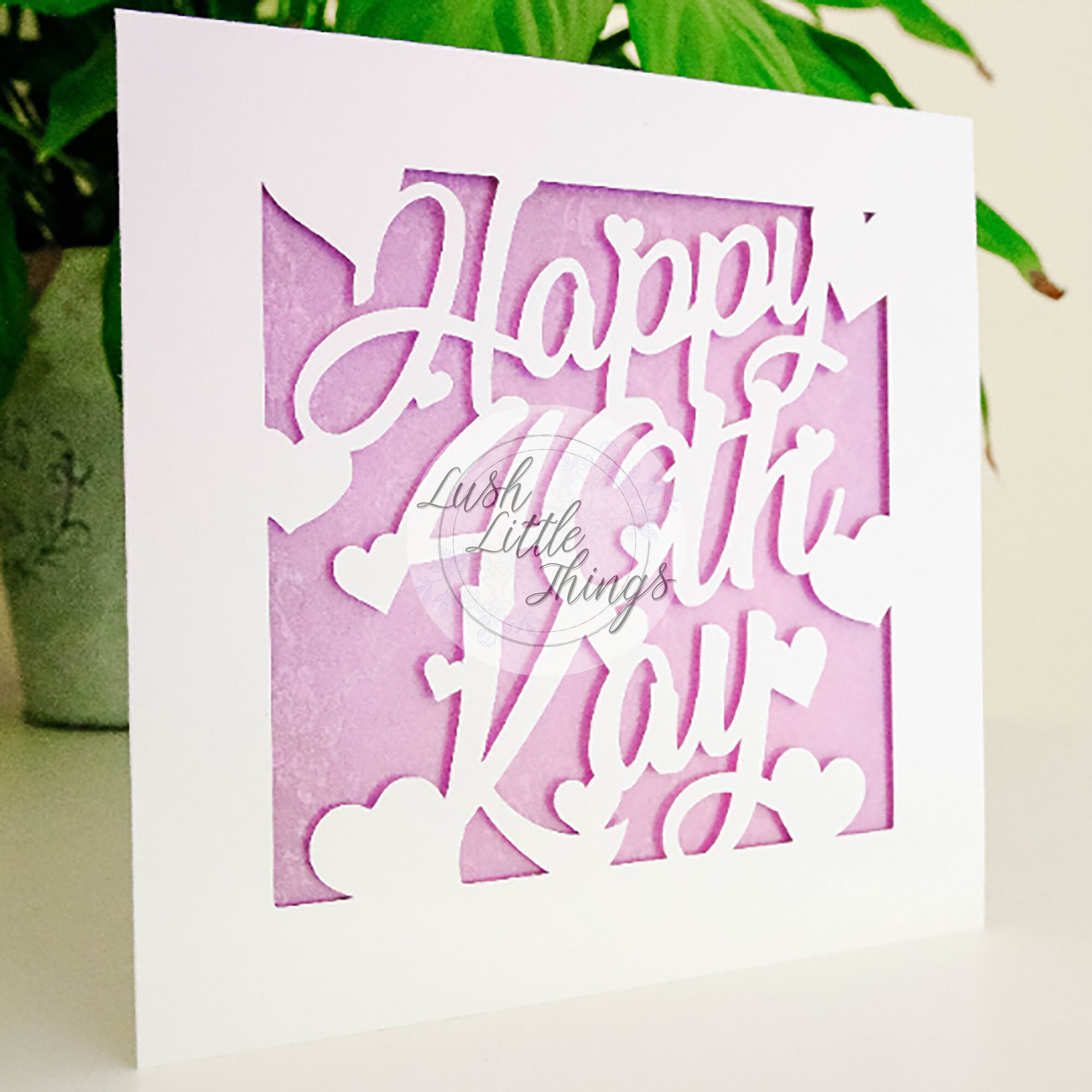 Happy Birthday Cut Out Card Birthday Card Cut Out Card - Etsy