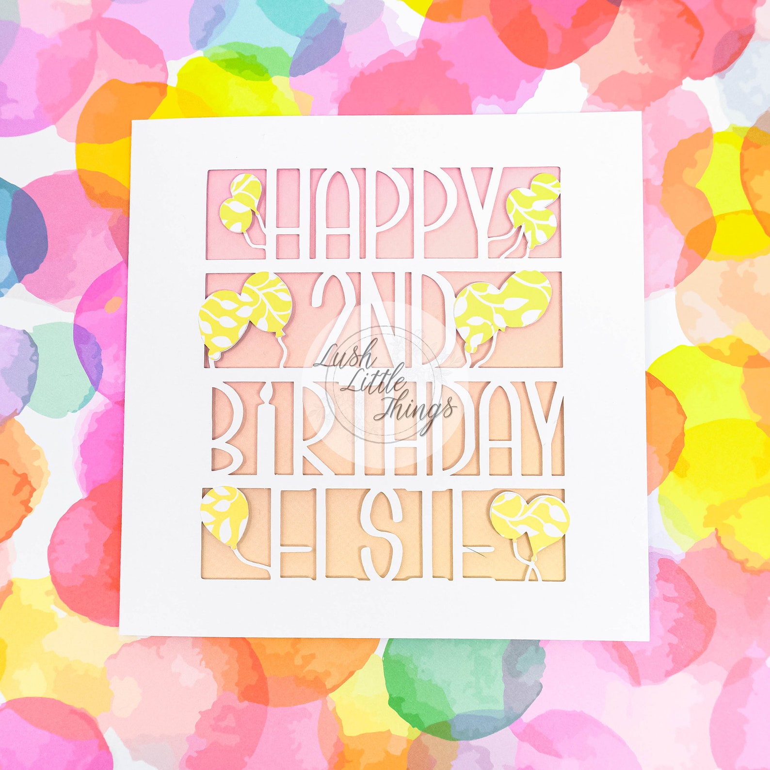 Happy Birthday Cut Out Card Birthday Card Cut Out Card | Etsy