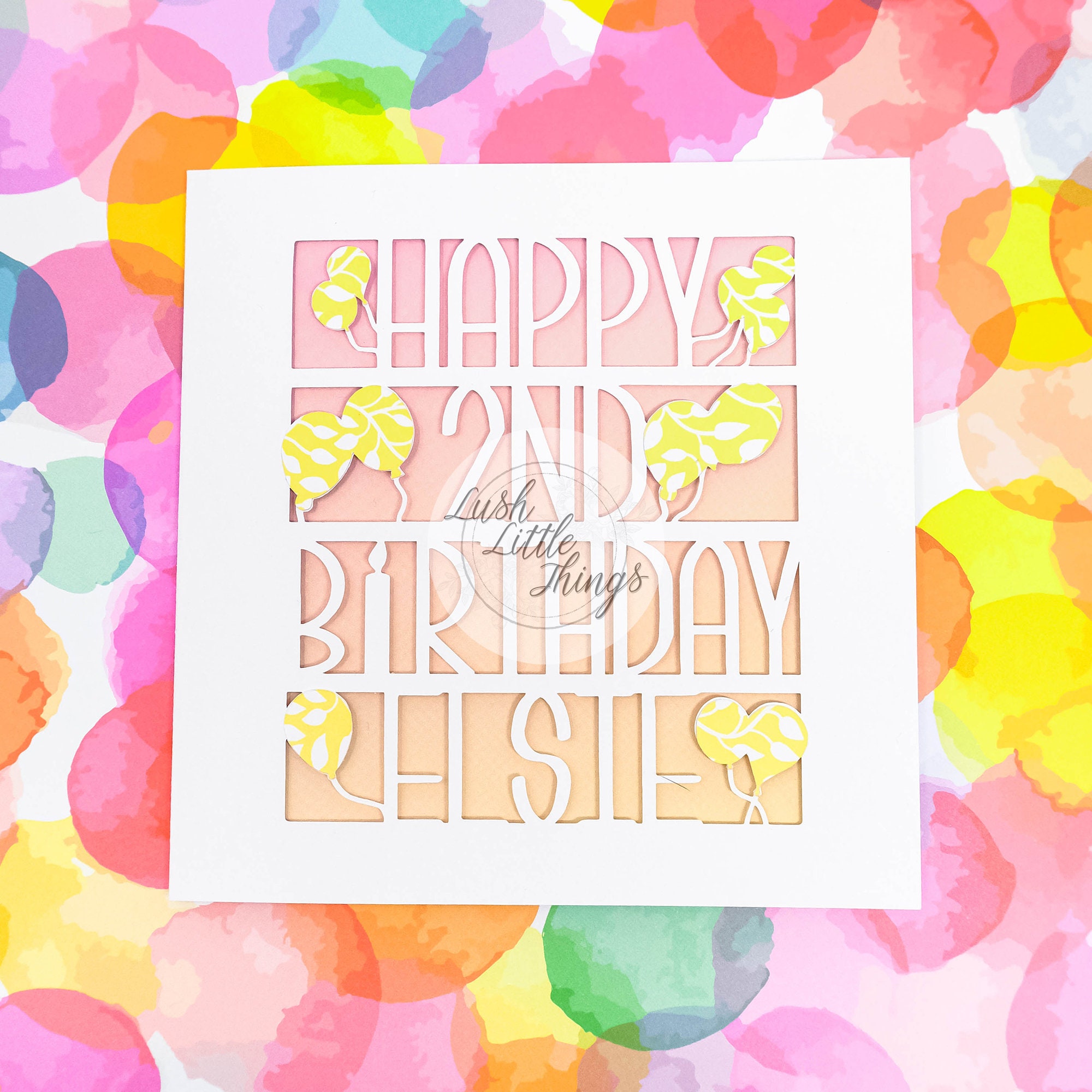 Happy Birthday Cut Out Card Birthday Card Cut Out Card | Etsy