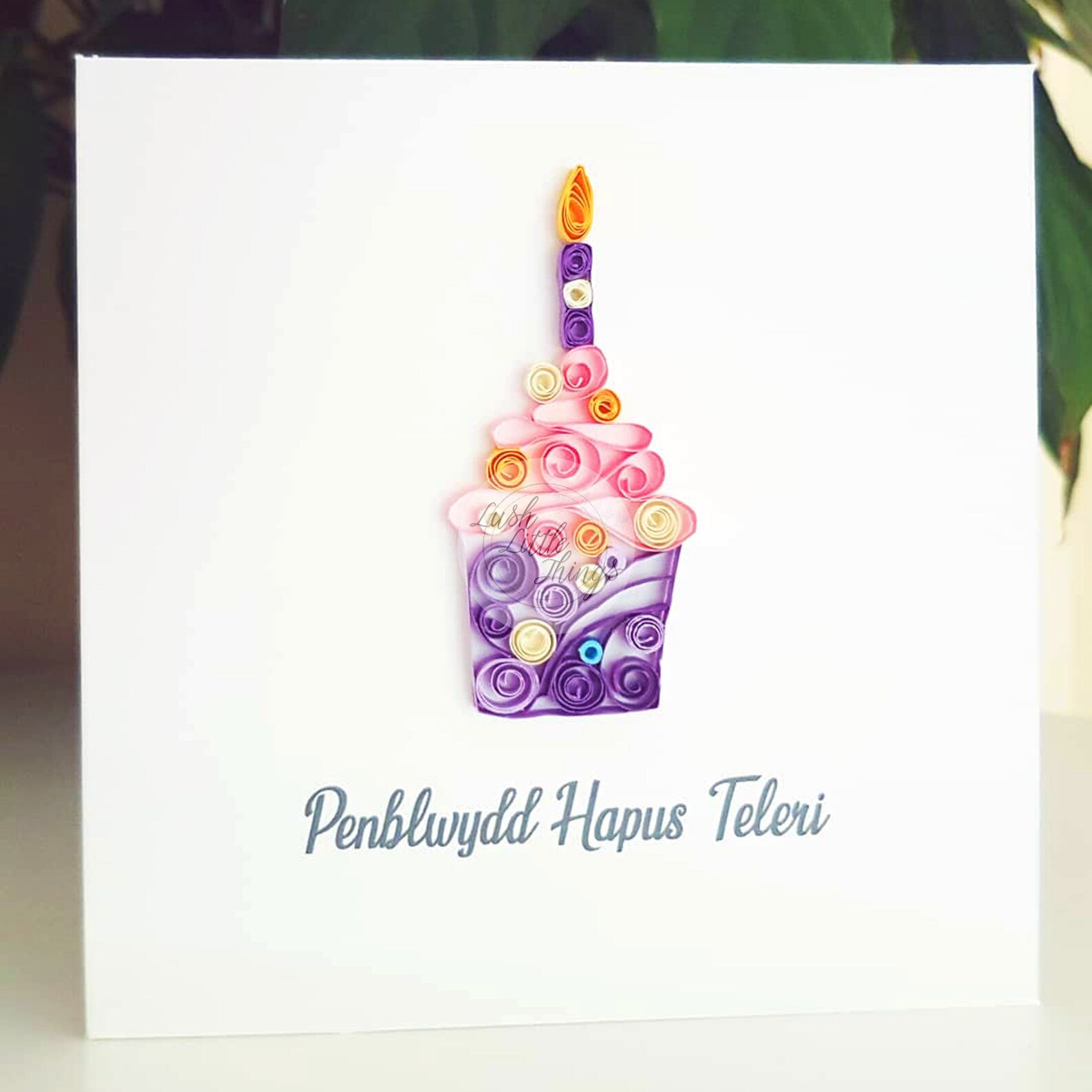 Cupcake Quilling Card Quilling Cards Quilling Cupcake Card - Etsy