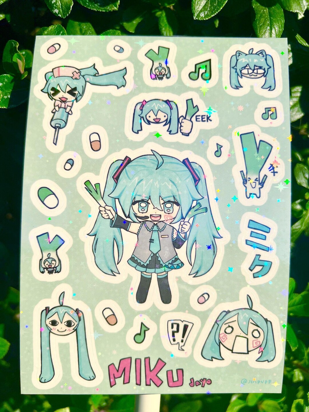 Miku Dayo Sticker Sheet - Etsy