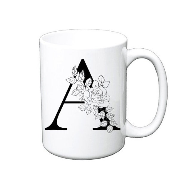 Initial Mug - Etsy