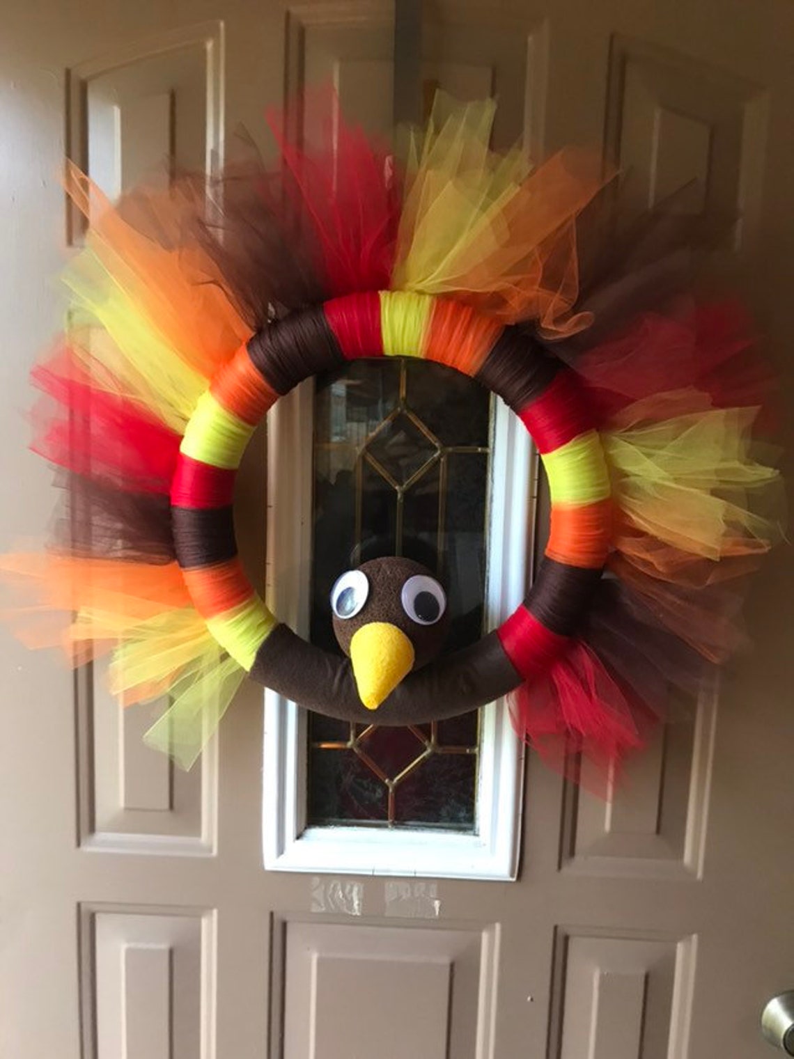Ted Turkey Wreath - Etsy