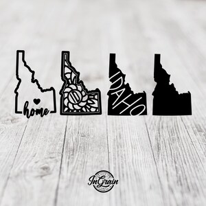 Idaho State Bundle Svg / Idaho Svg / State Svg / Home Svg / | Etsy