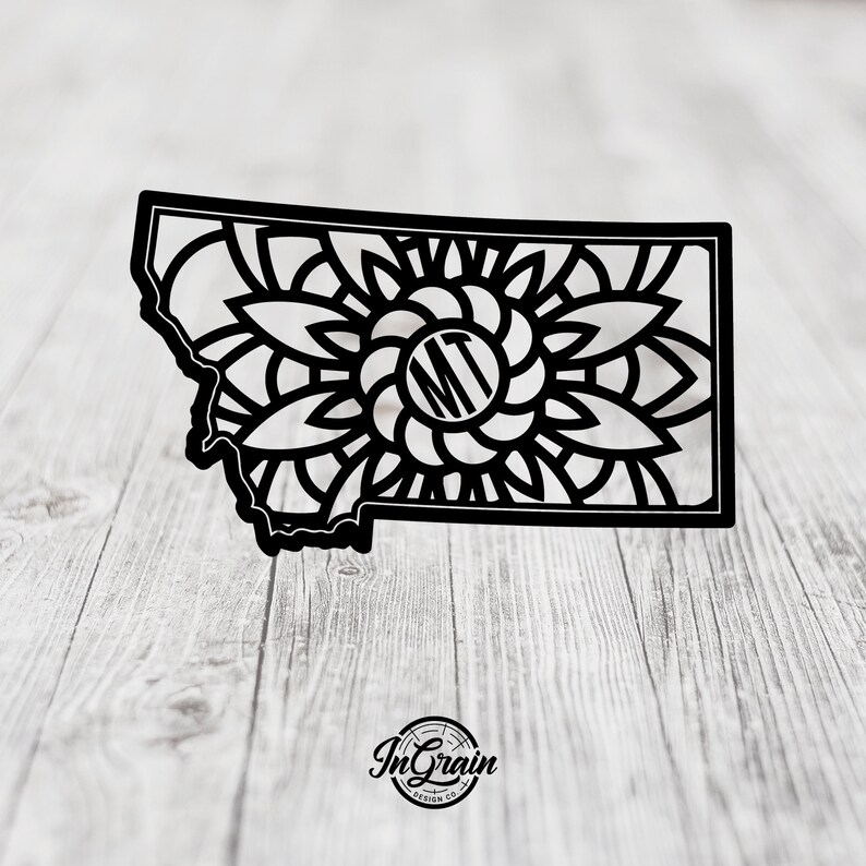 Montana State Bundle Svg | Montana Svg | State Svg | Home Svg | Mandala ...