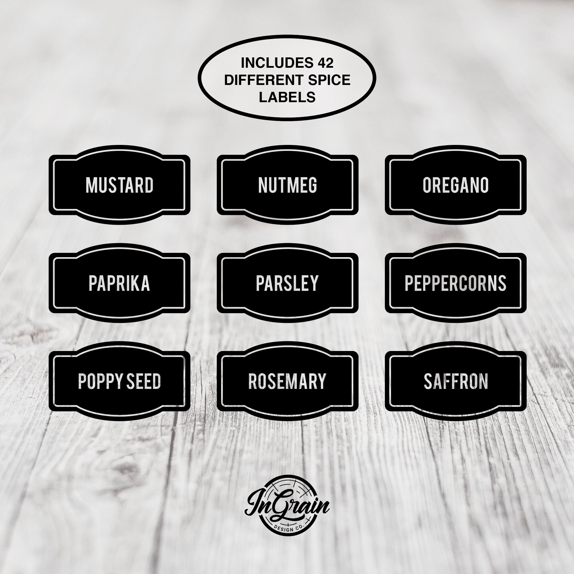 Spice Jar Svg — Labels Svg — Farmhouse Svg — Pantry Svg — Organization ...