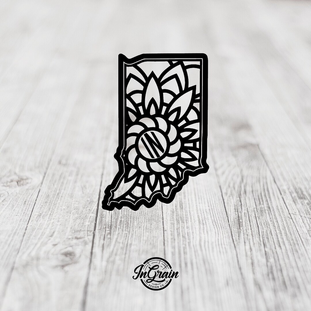 Indiana Svg — Mandala Svg — State Svg — Pride Svg - Etsy