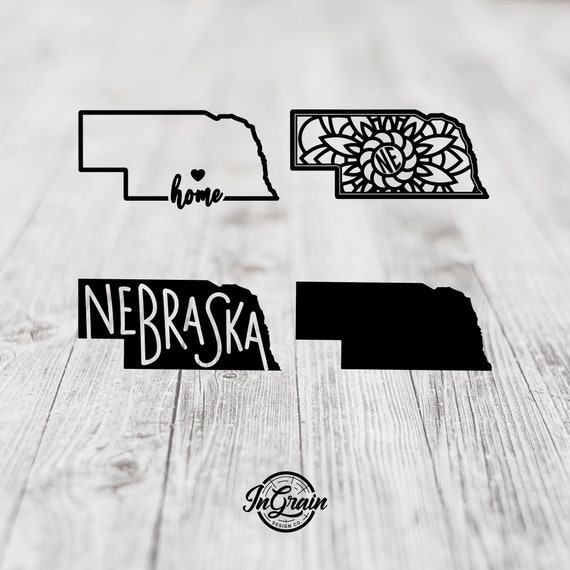 Nebraska State Bundle Svg Nebraska Svg State Svg Home | Etsy