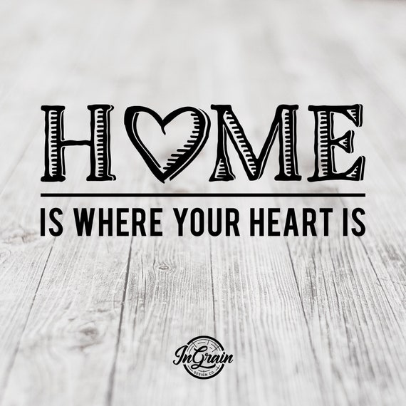 Home Svg Heart Svg Home is Where Your Heart is Svg Home | Etsy