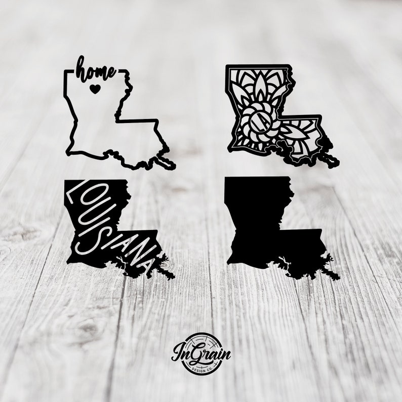 Louisiana State Bundle Svg Louisiana Svg State Svg Home Svg Mandala Svg ...