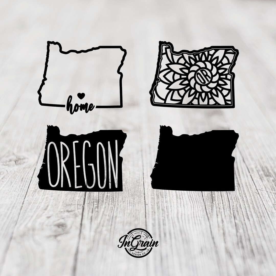 Oregon State Bundle Svg | Oregon Svg | State Svg | Home Svg | Mandala ...