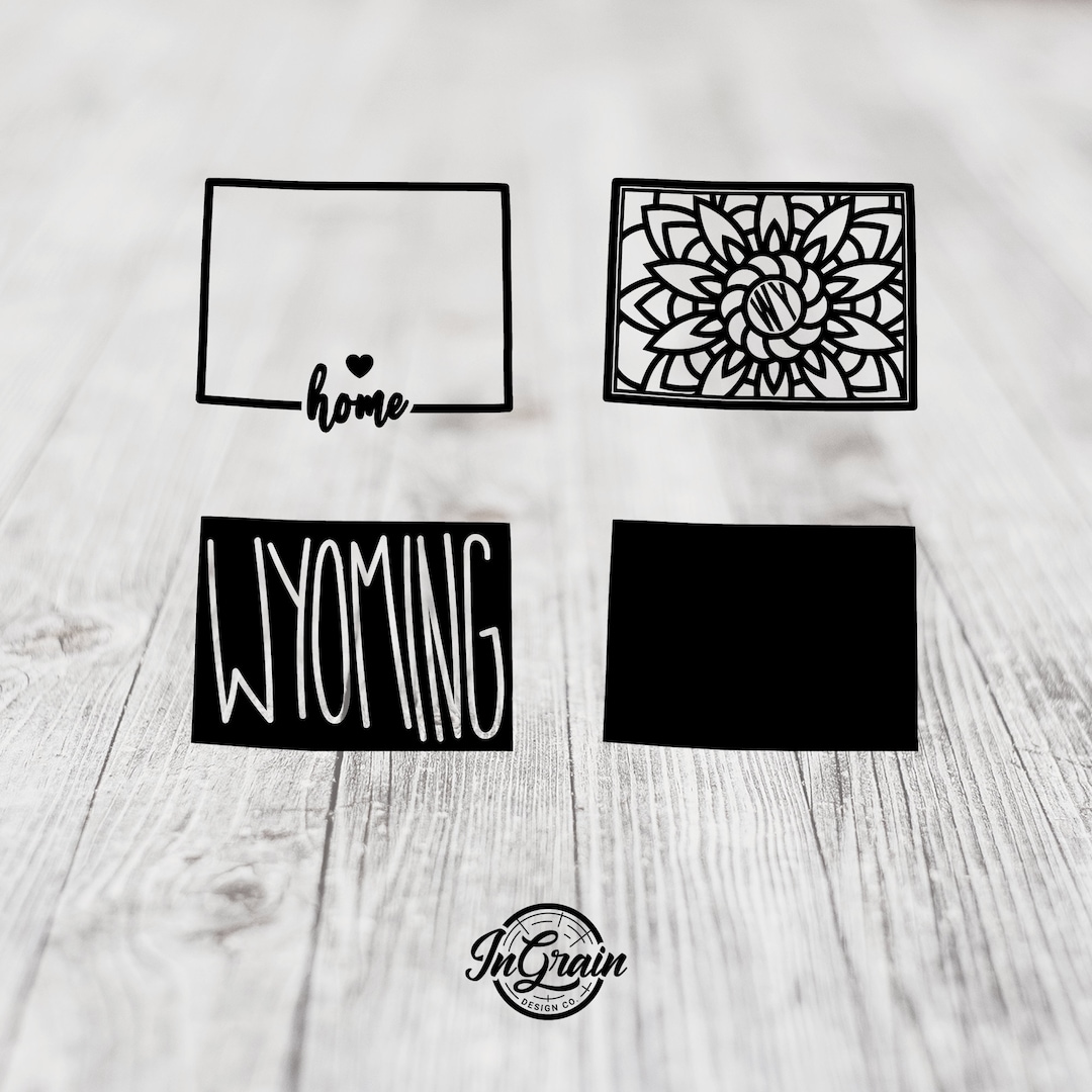 Wyoming State Bundle Svg | Wyoming Svg | State Svg | Home Svg | Mandala ...