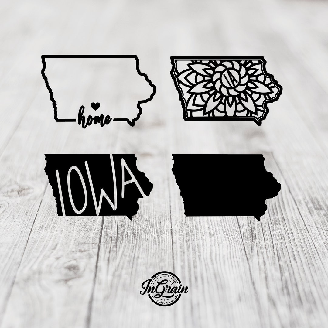 Iowa State Bundle Svg | Iowa Svg | State Svg | Home Svg | Mandala Svg ...