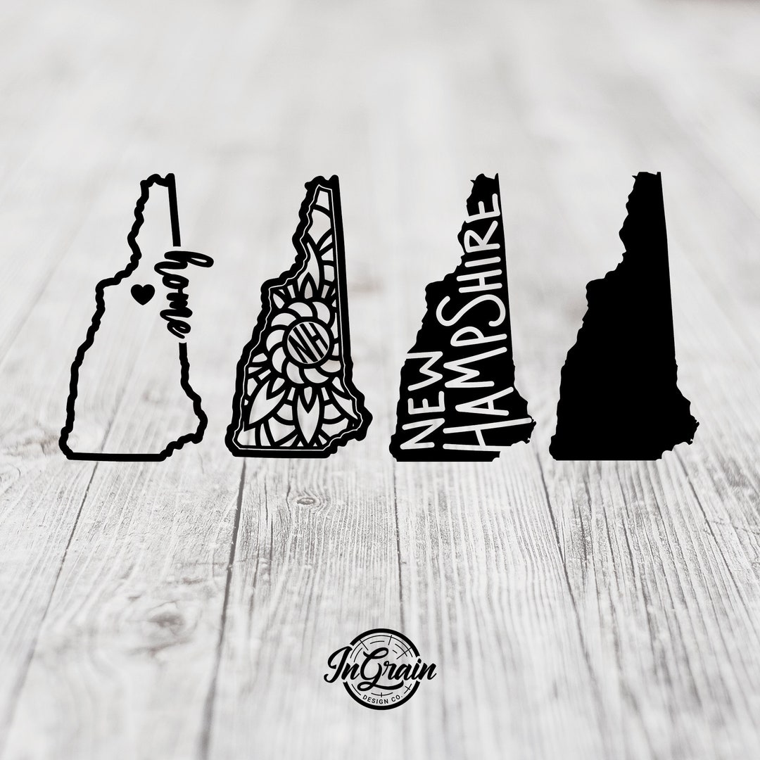 New Hampshire State Bundle Svg | New Hampshire Svg | State Svg | Home ...