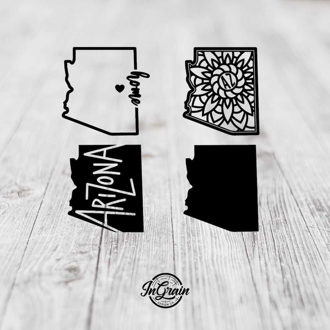 Arizona State Bundle Svg | Arizona Svg | State Svg | Home Svg | Mandala ...