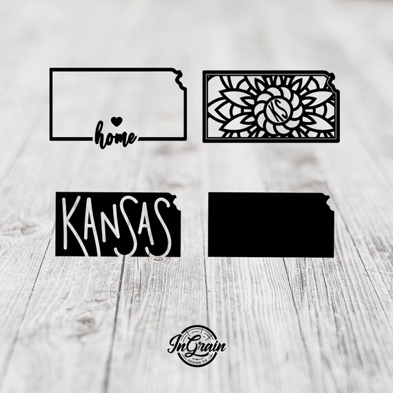 Kansas State Bundle Svg Kansas Svg State Svg Home Svg | Etsy