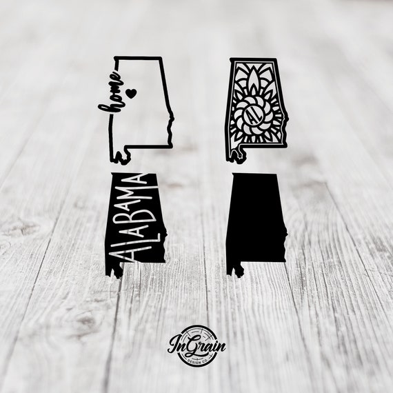 Alabama State Bundle Svg Alabama Svg State Svg Home Svg | Etsy