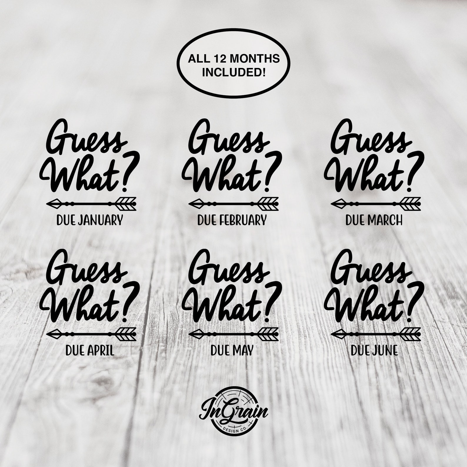 Guess What Svg Pregnancy Svg Pregnancy Announcement Svg Month Svg Baby ...