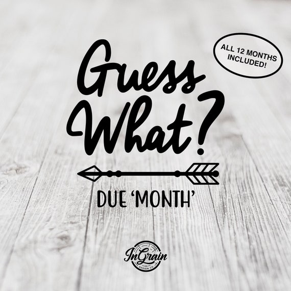 Guess What Svg Pregnancy Svg Pregnancy Announcement Svg | Etsy